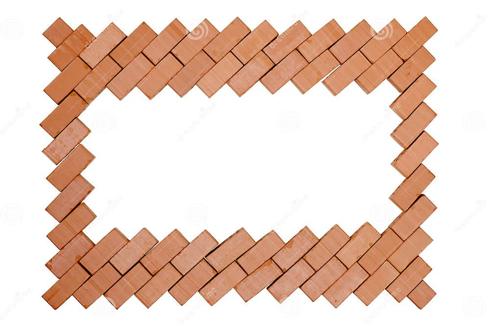 Frame Offset Model Stones Isolated on White Stock Photo - Image of ...