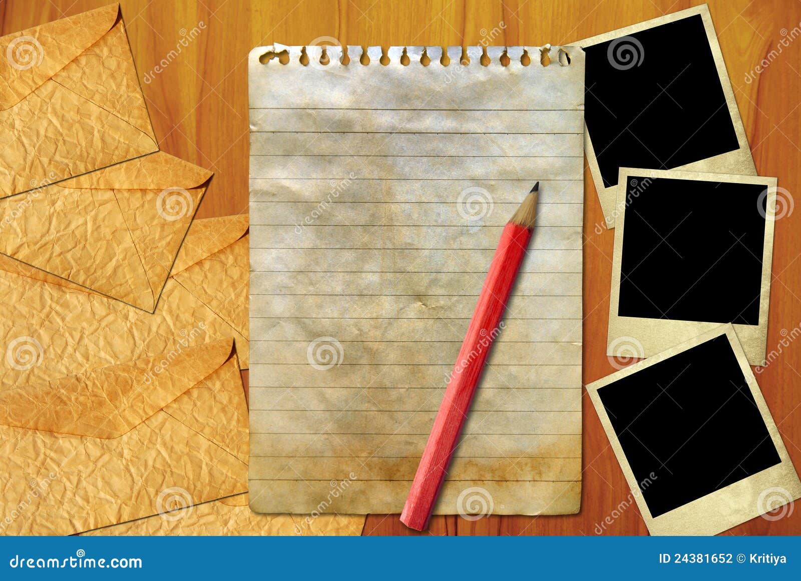 Frame with old paper stock photo. Image of background - 24381652