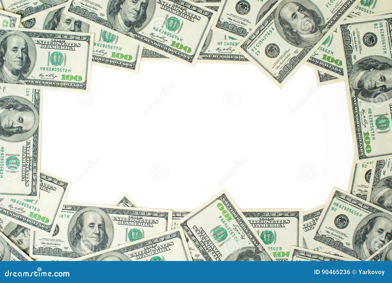 A Frame of One Hundred Dollar Bills. the Skeleton of the Dollar Stock ...