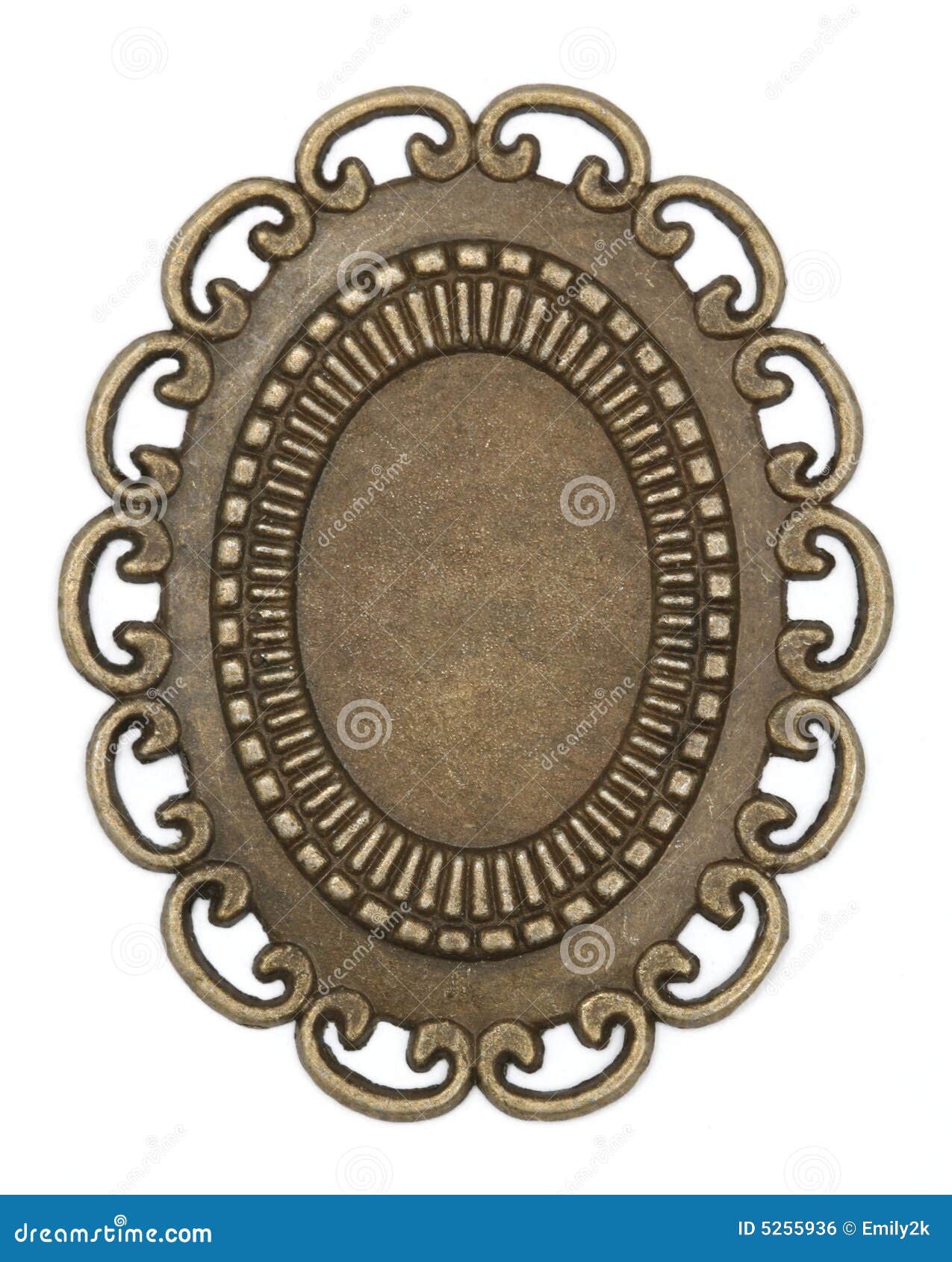 Frame Oval Do Bronze Do Vintage Foto de Stock - Imagem de bronze, usado ...
