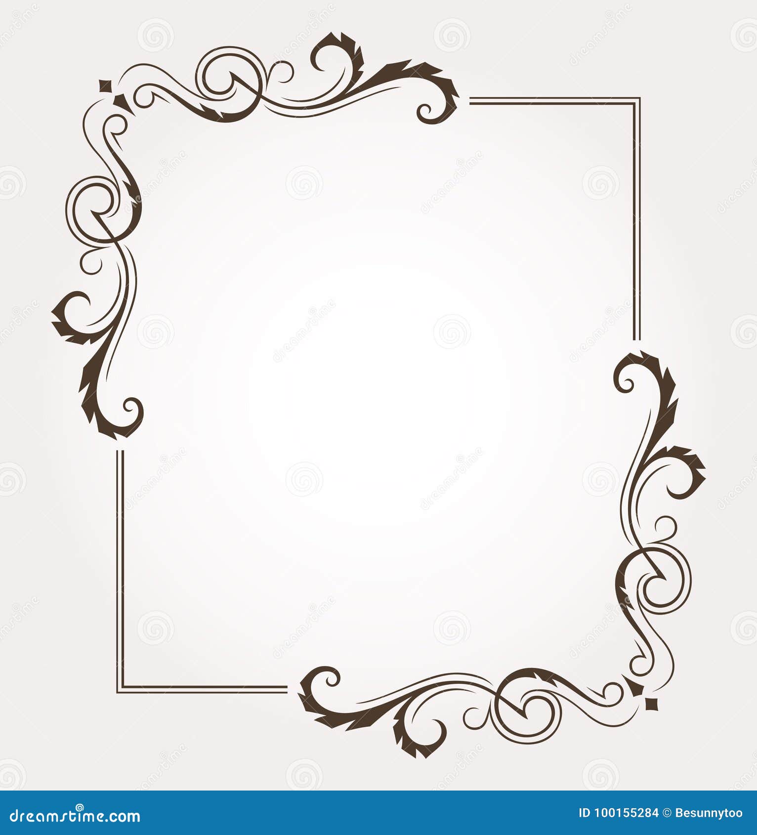 Frame and page decoration stock vector. Illustration of vignette ...