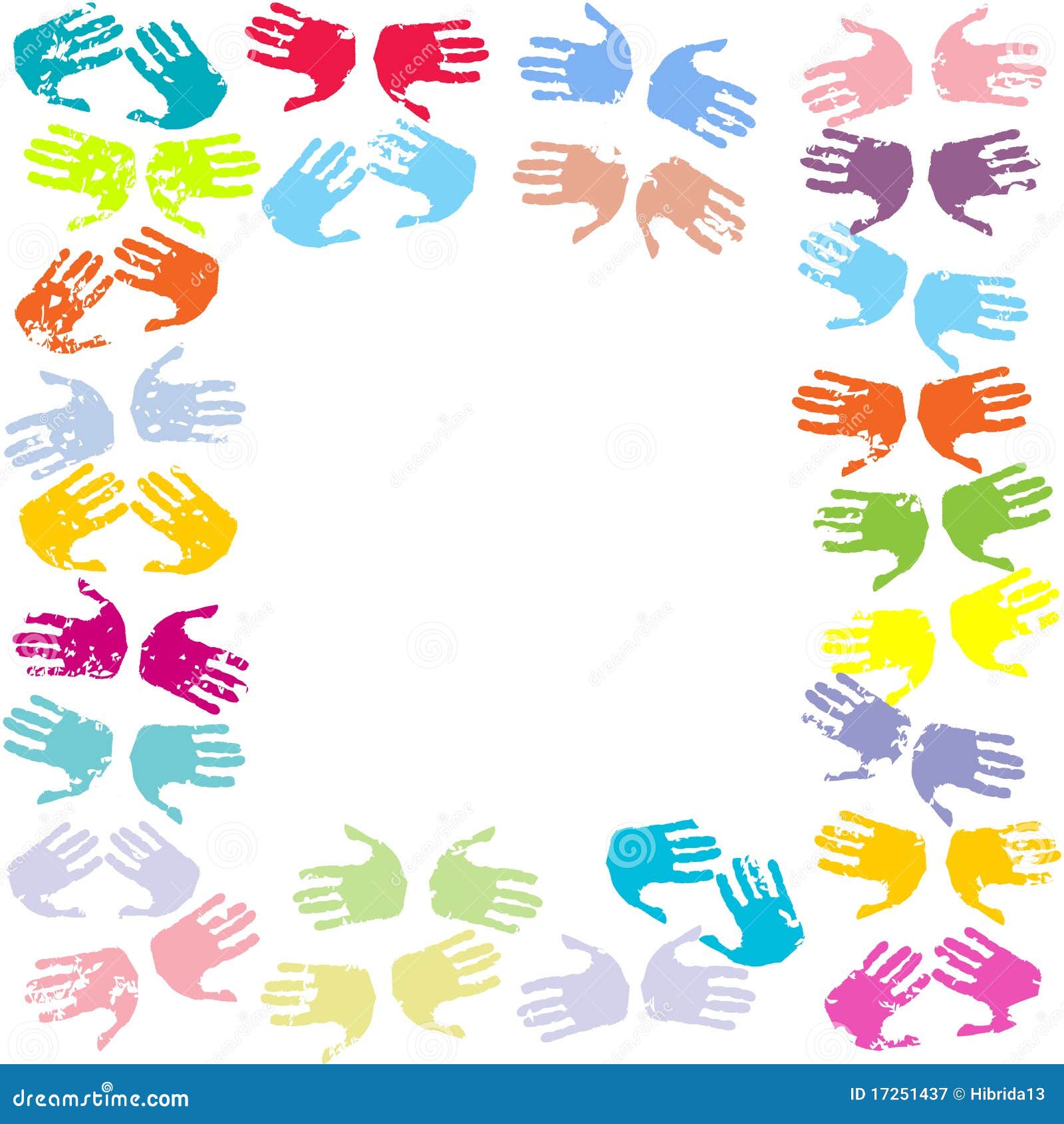 Frame with pair of hands stock illustration. Illustration of child ...