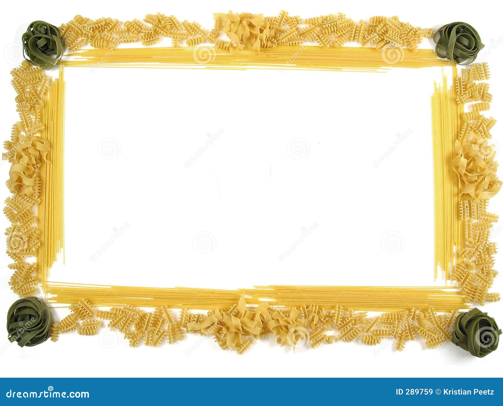 Frame of pasta stock image. Image of presentation, agricultural - 289759