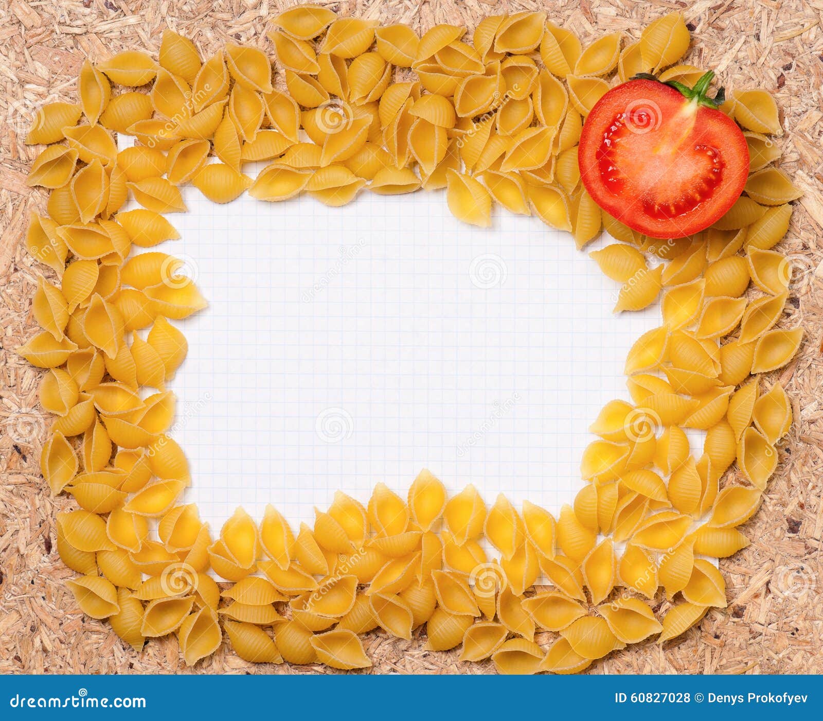 Frame of pasta stock photo. Image of notebook, cooking - 60827028