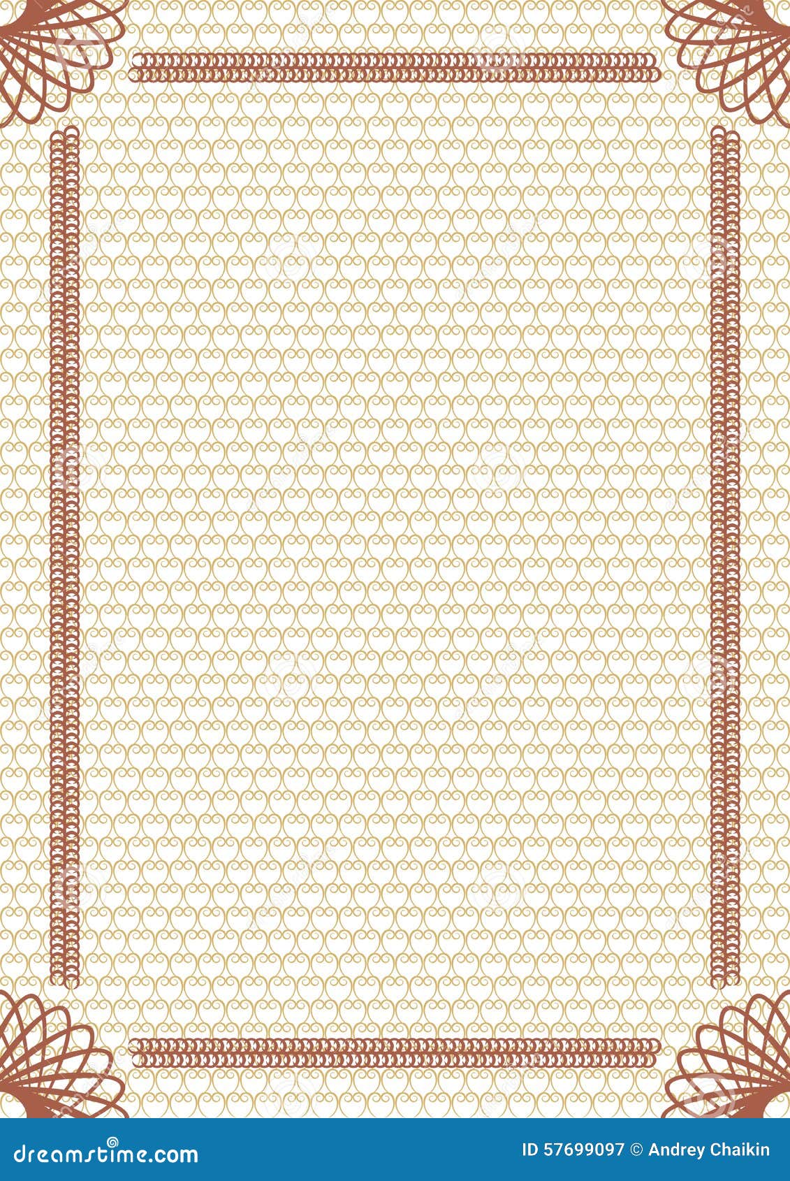 Frame with patterns. stock vector. Illustration of brown - 57699097