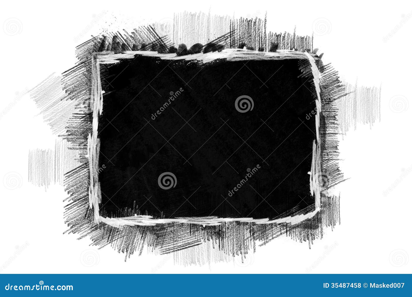 Frame stock illustration. Illustration of pencil, background - 35487458