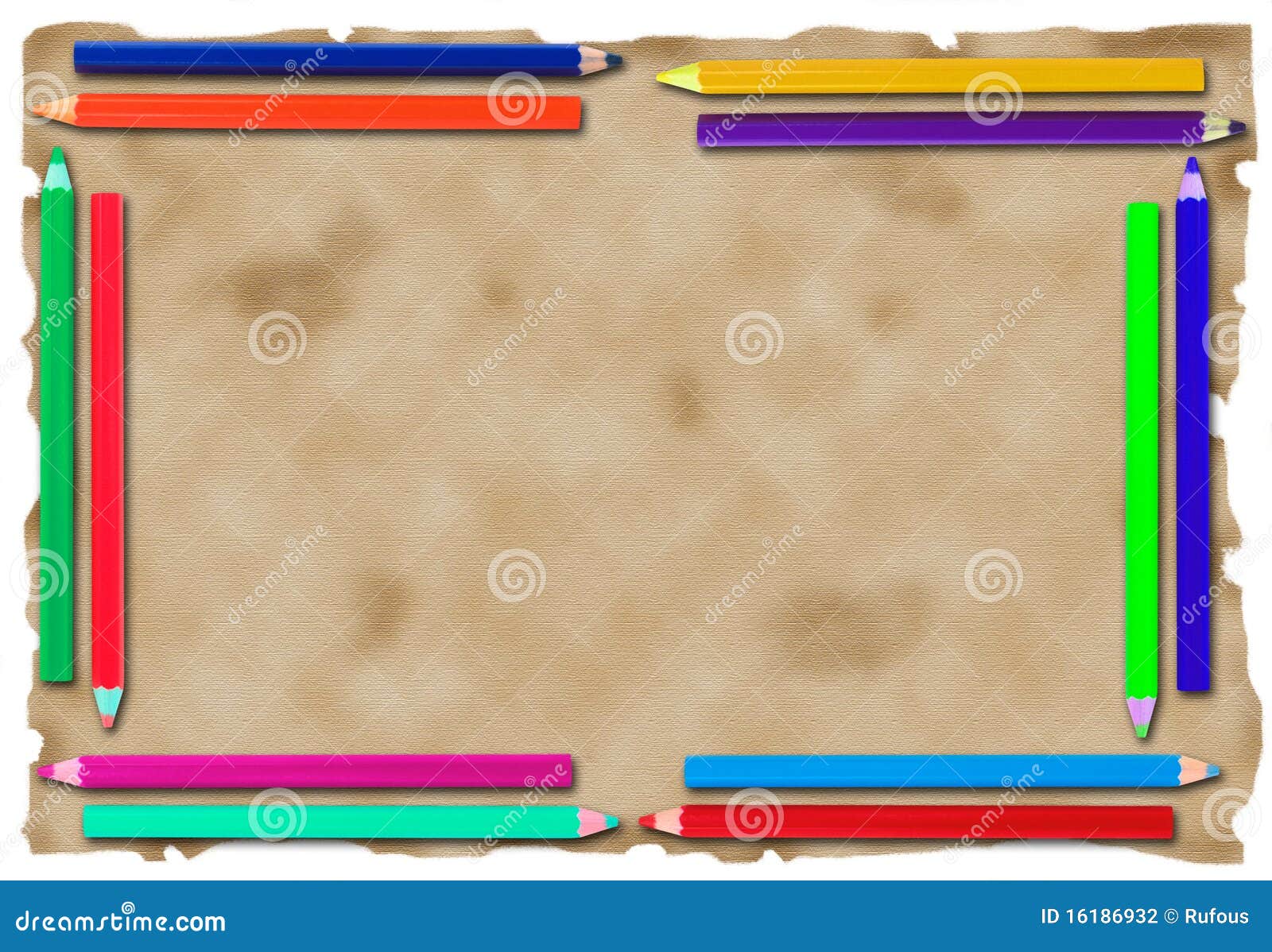 Frame, pencil on old paper stock photo. Image of abstract - 16186932