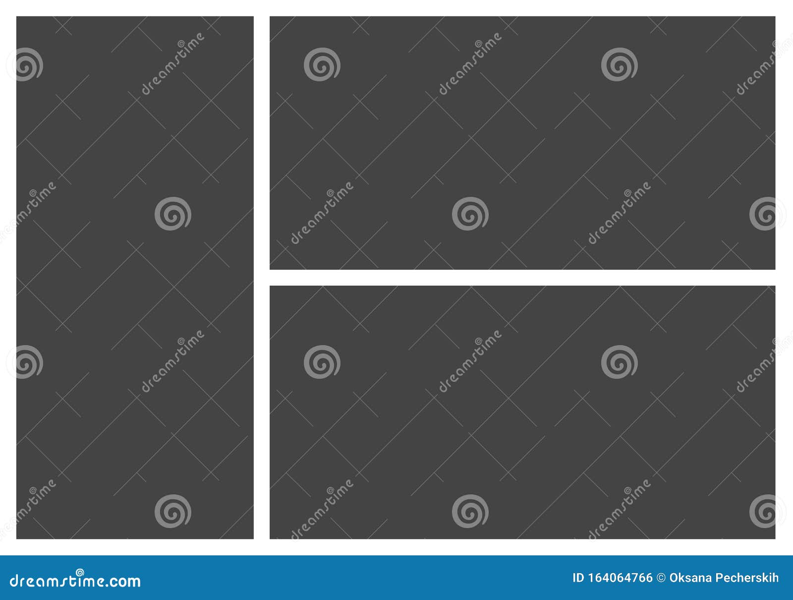 Frame For Photo Collage Or Picture Vector Illustration. Template Frame ...