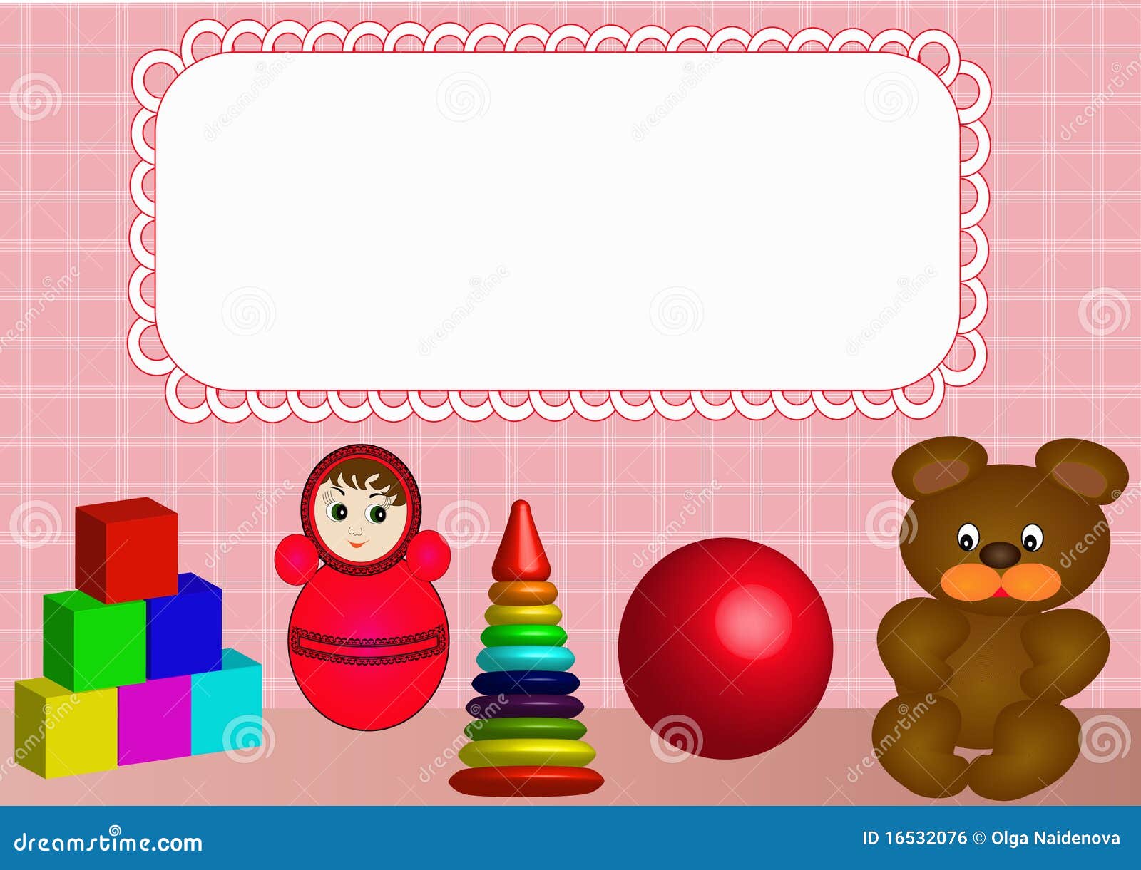 Frame for photo nursery stock vector. Illustration of computer - 16532076