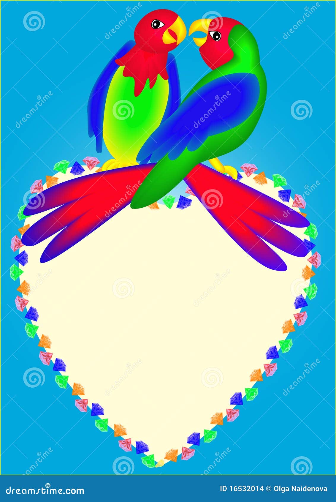 Frame for photo parrot stock vector. Illustration of friendship - 16532014