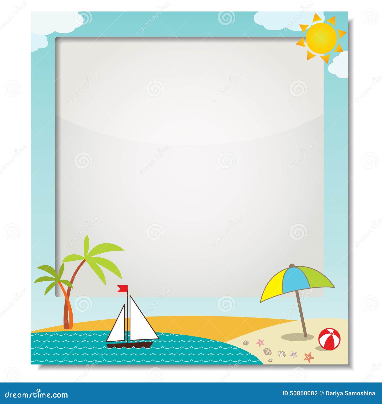 Frame for photo stock vector. Illustration of leaf, frame - 50860082