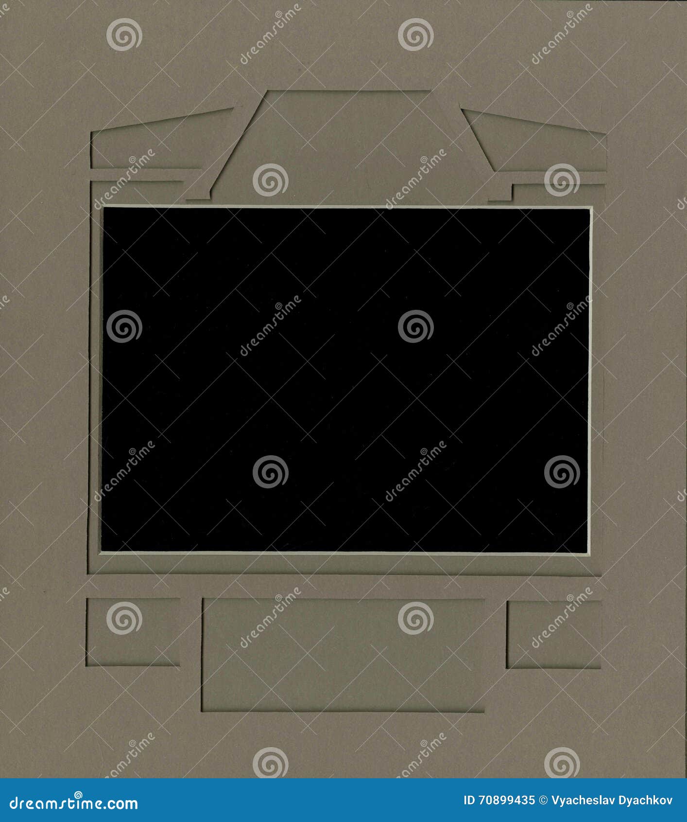 Frame for Photo or Text from Cardboard Mat with Bevel Cut Stock Image ...