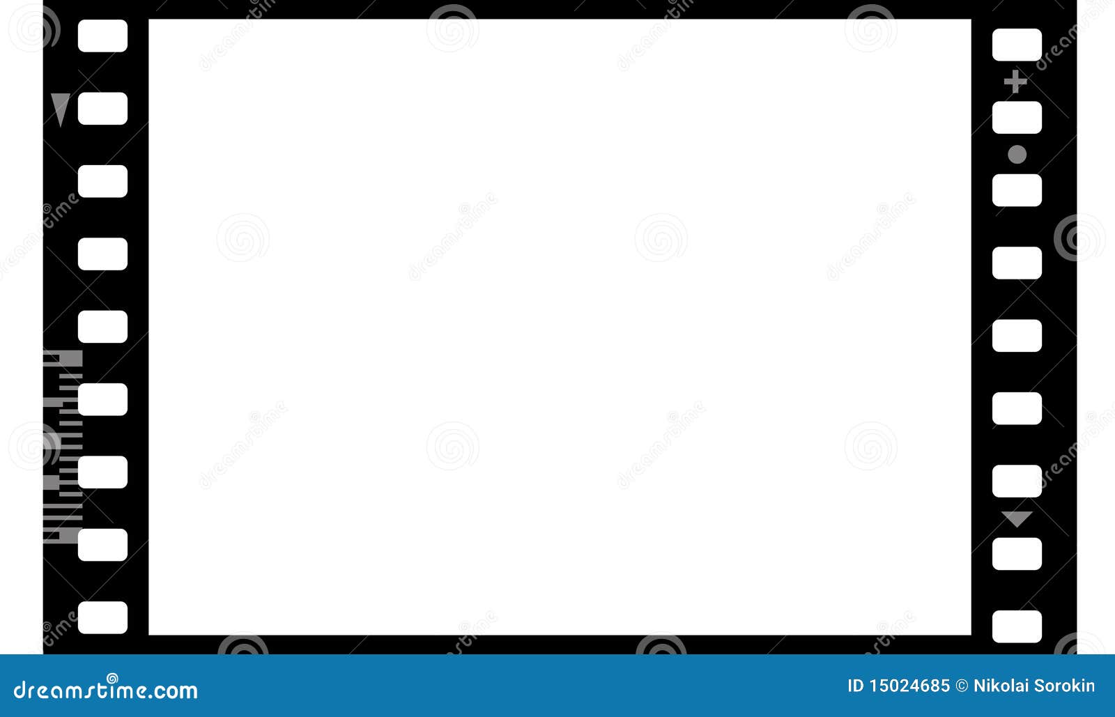 Frame of Photographic Film (seamless) Stock Illustration - Illustration ...