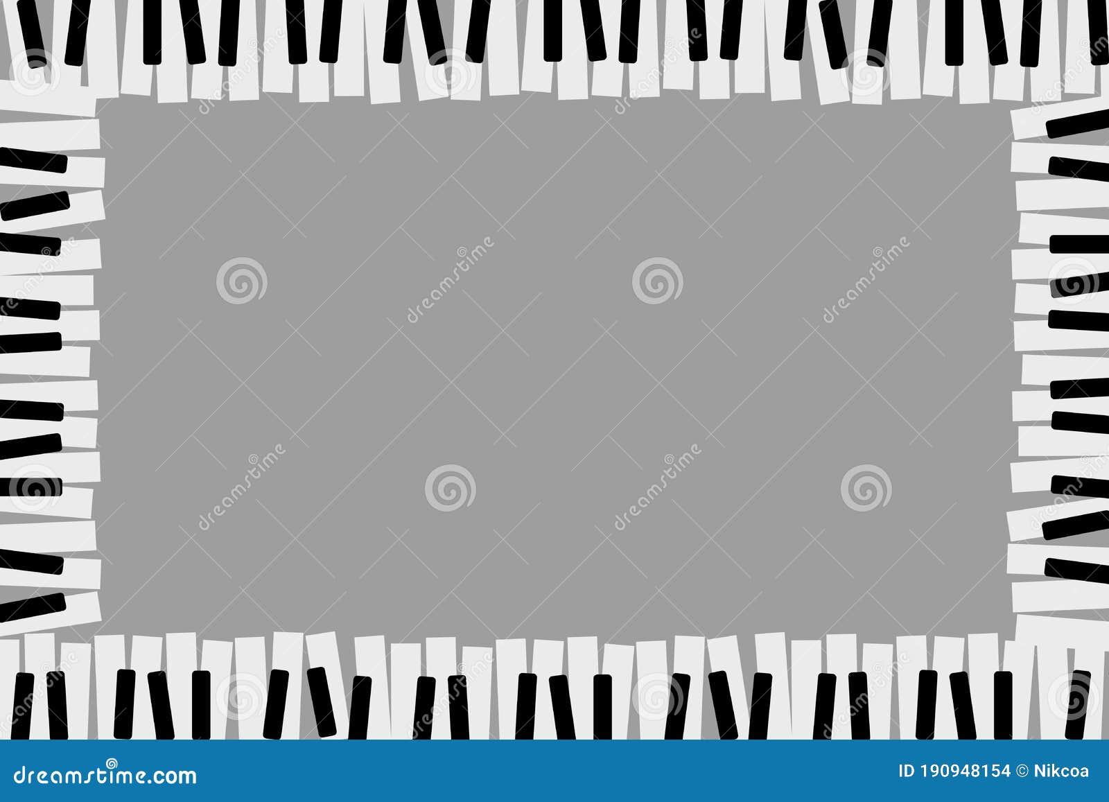 Frame with Piano Keys Vector Icon Illustration Stock Vector ...
