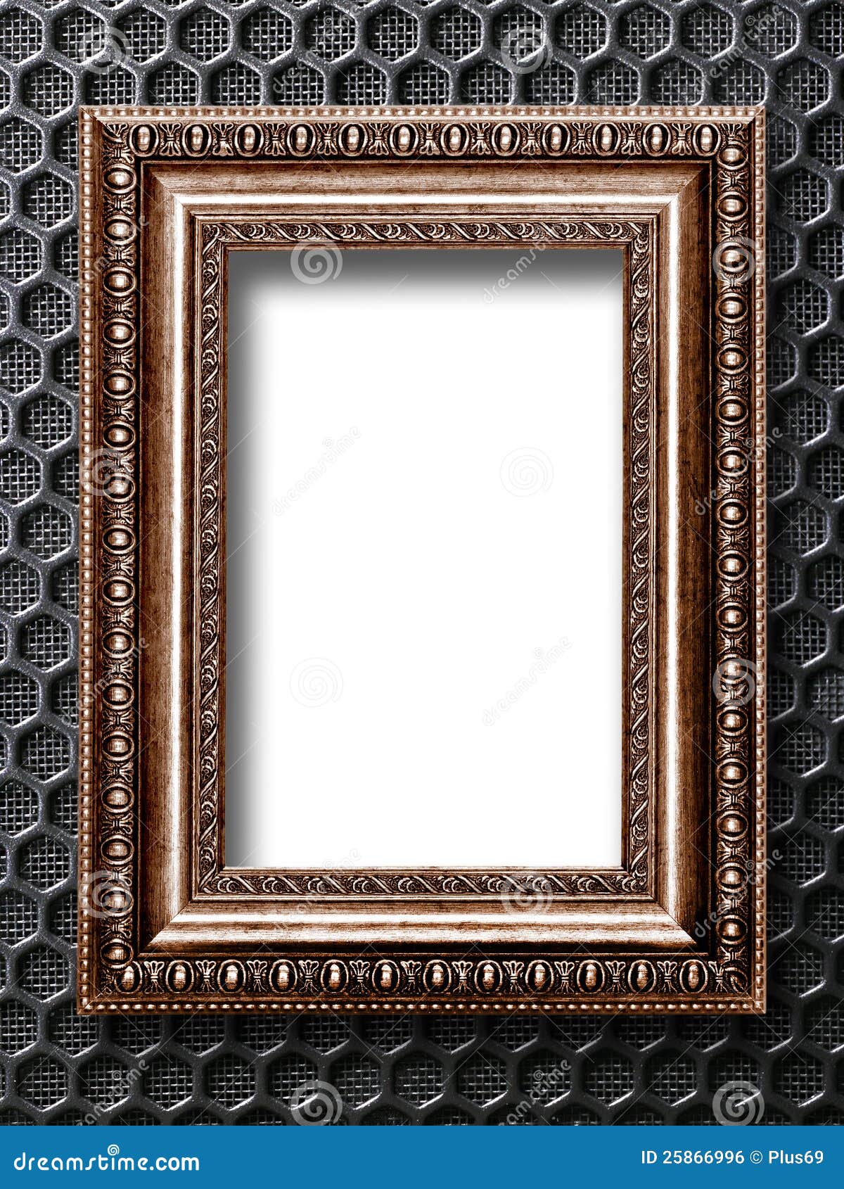 Frame for a Picture on a Black Background Stock Illustration ...