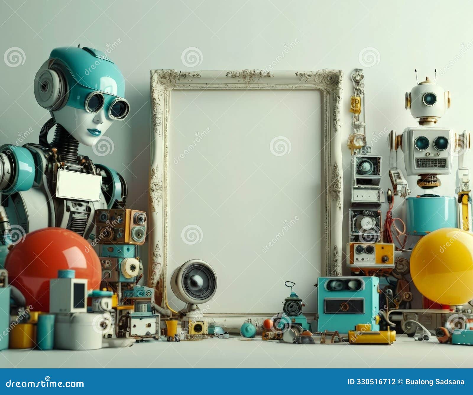 Picture Of Robot The Robot Disassembles The Face Of A Humanoid Robot ...