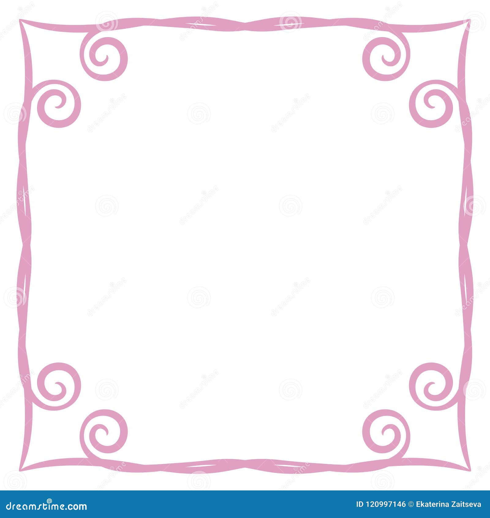 378 Curls, Vector Illustration, Isolate On Gray Background ...