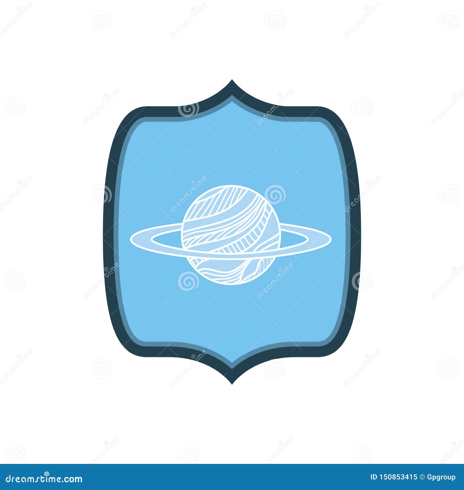 Frame with Planet of the Solar System Stock Vector - Illustration of ...
