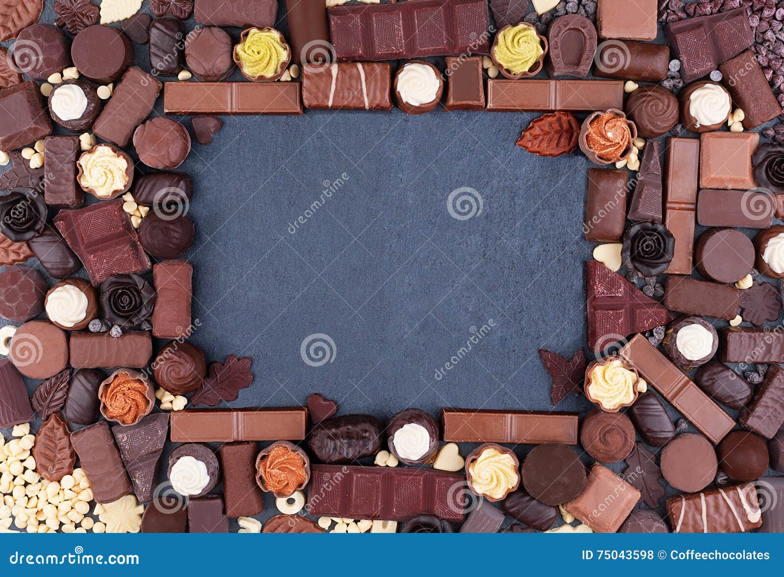 Many Chocolates Of Colored Smarties Of Different Types And Sugars ...