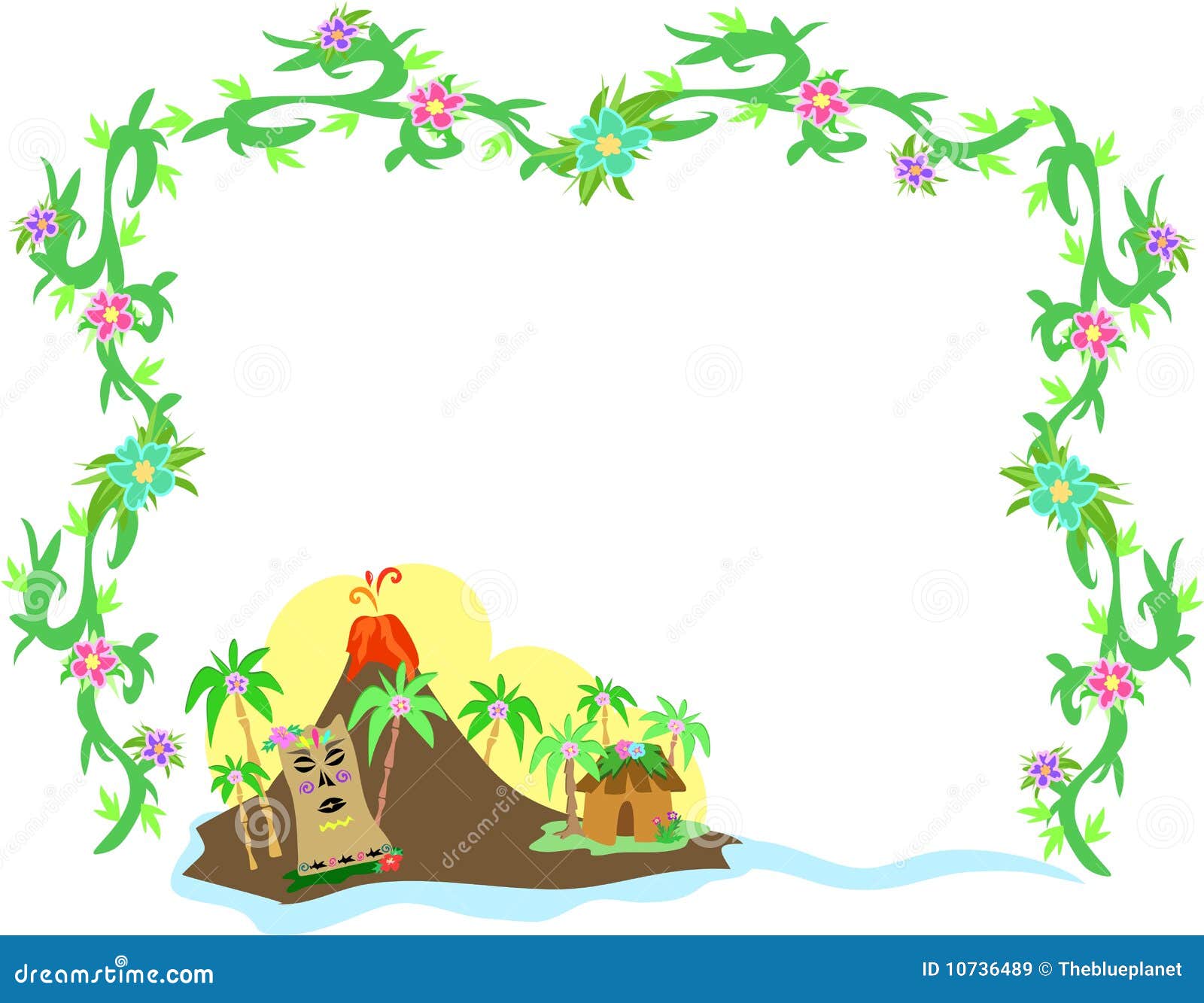 Volcano Frame Royalty-Free Stock Photography | CartoonDealer.com #5678681