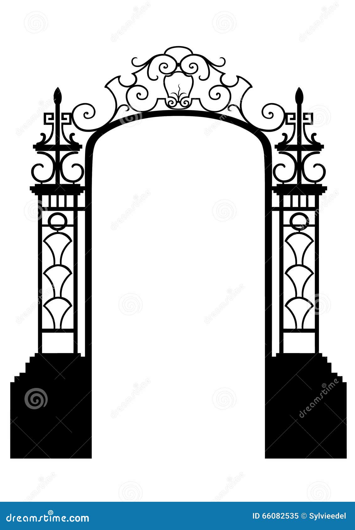 Frame of the portal stock vector. Illustration of vector - 66082535