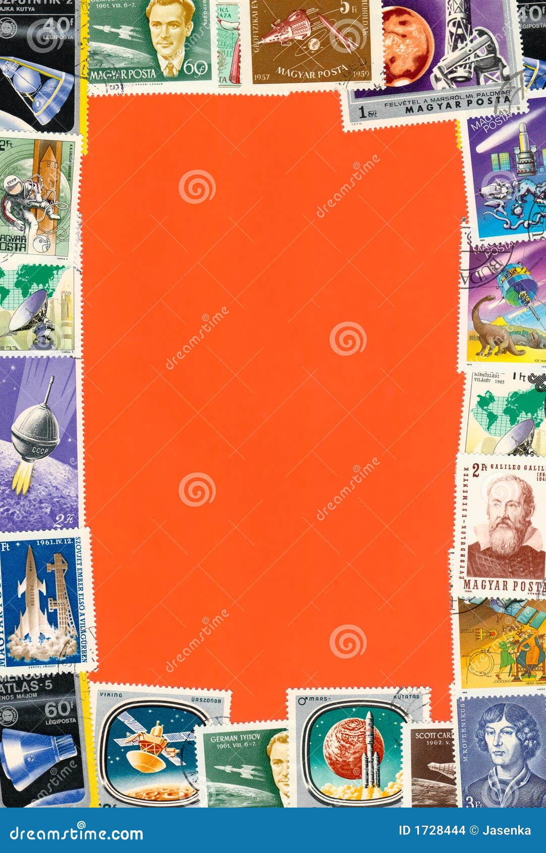 Frame of postal stamps editorial stock image. Image of purple - 1728444