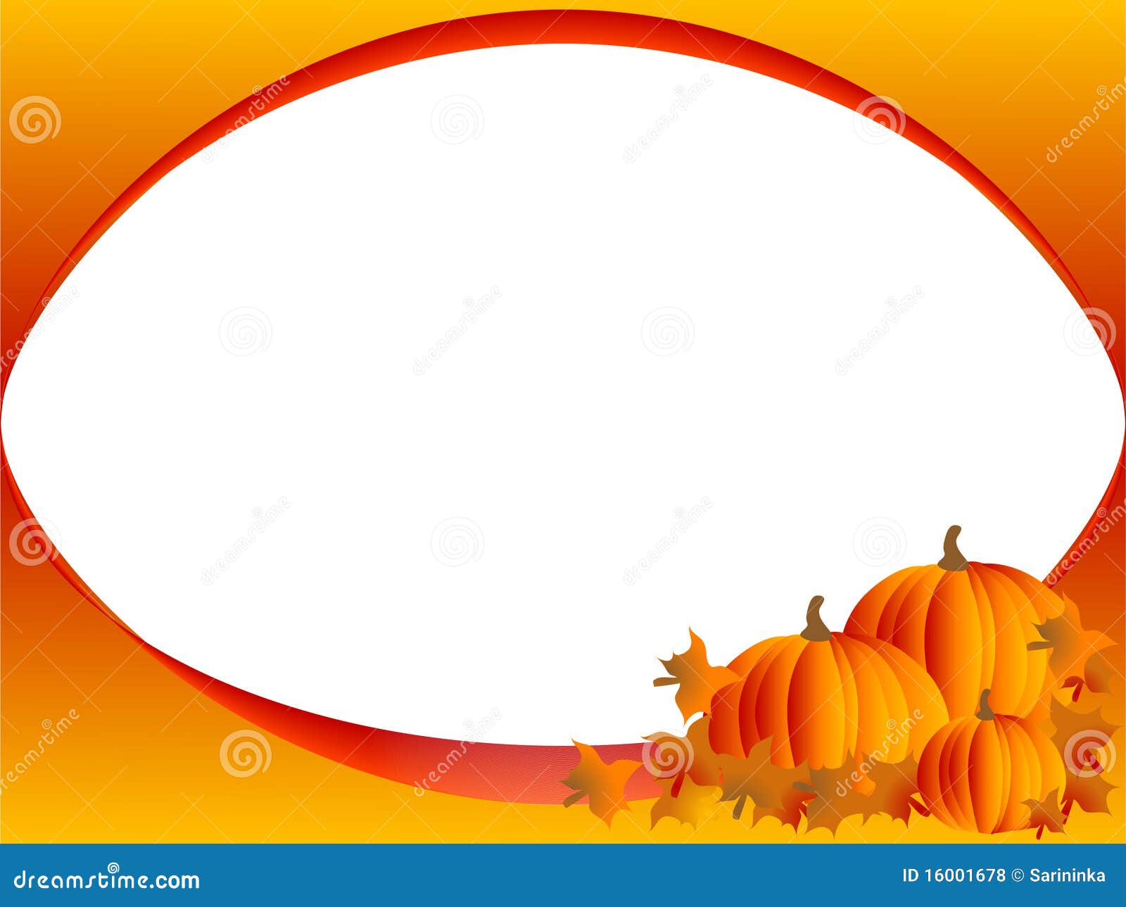 Frame with pumpkins stock vector. Illustration of abstract - 16001678