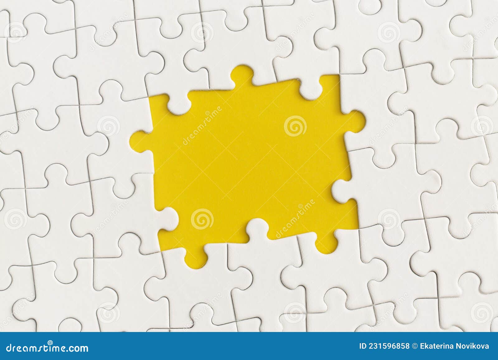 The Frame of the Puzzle for Text Stock Photo - Image of child ...