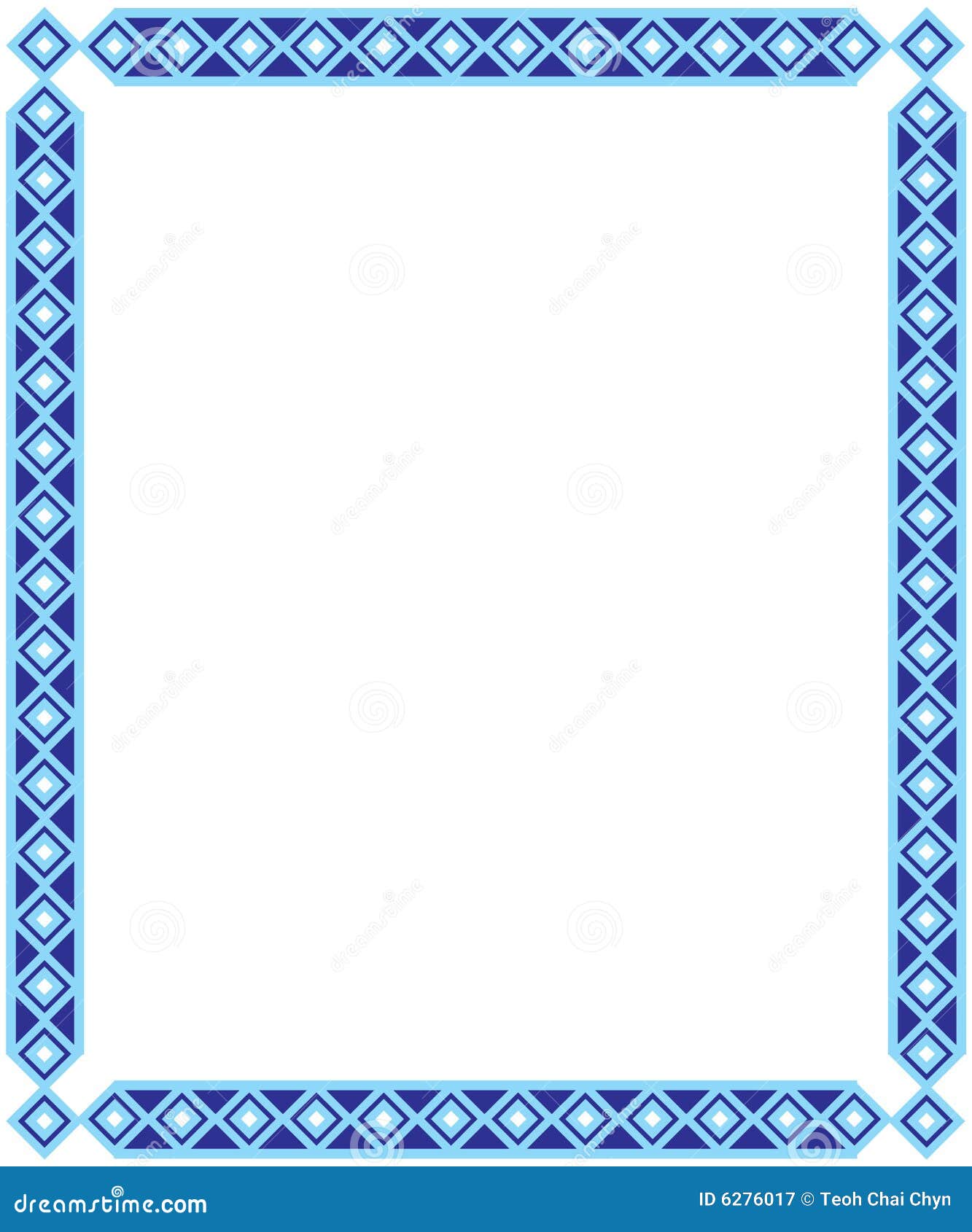 Frame quadrado azul ilustração do vetor. Ilustração de azul - 6276017