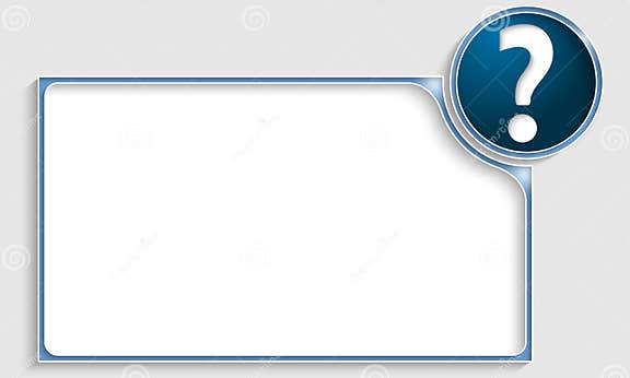 Frame with question mark stock vector. Illustration of advertising ...