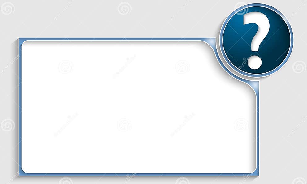 Frame with question mark stock vector. Illustration of advertising ...