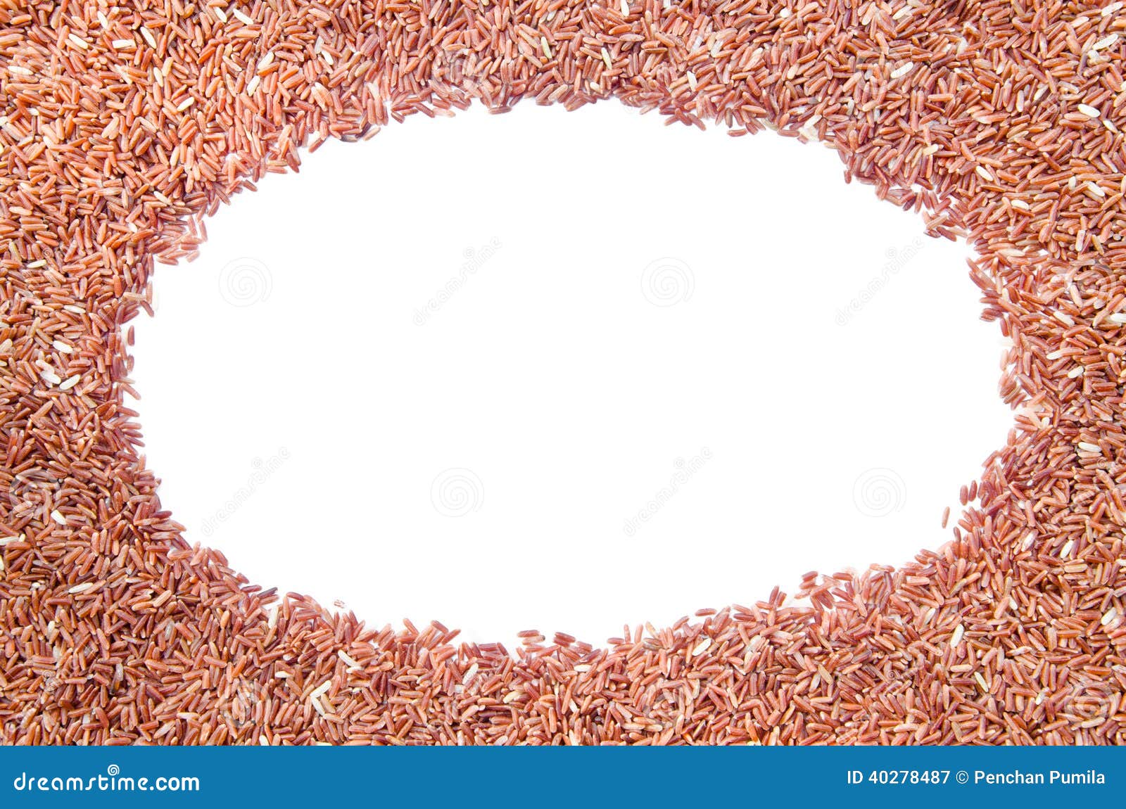 Frame of raw brown rice stock image. Image of closeup - 40278487