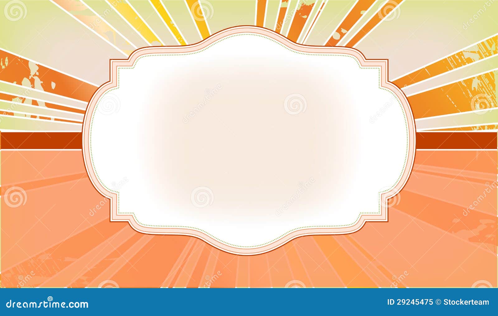 The Frame with the Rays in the Background Stock Illustration ...