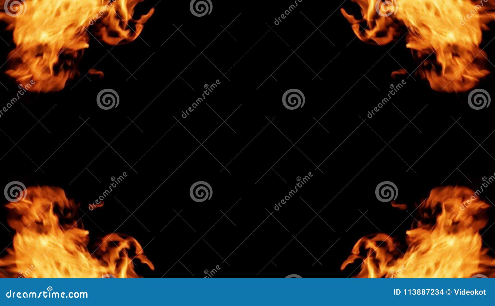 Frame of Real Fire for Text in Center Loop Video Stock Footage - Video ...