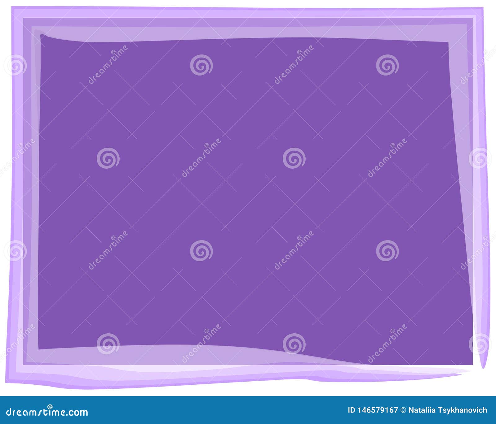 Frame Rectangle Lilac Brush Stroke Stock Illustration - Illustration of ...