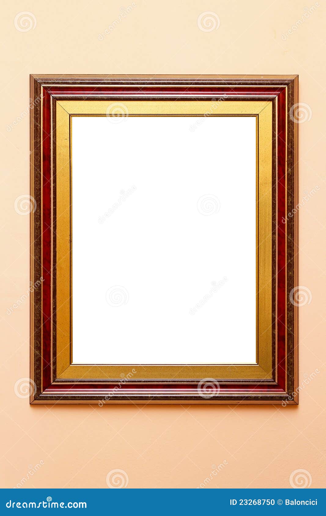 Frame red gold stock photo. Image of isolated, frame - 23268750