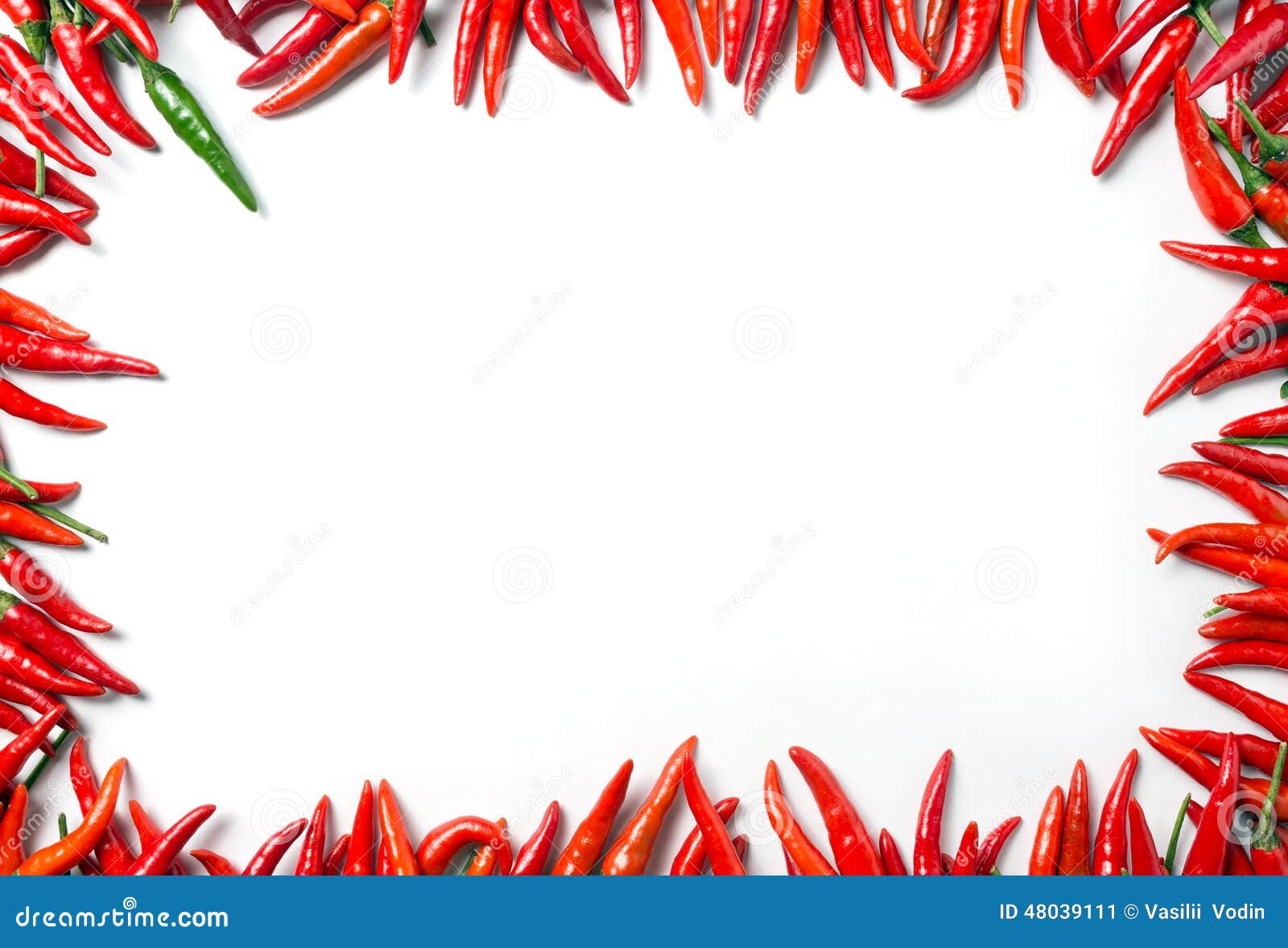 Frame of red pepper stock image. Image of isolated, asian - 48039111