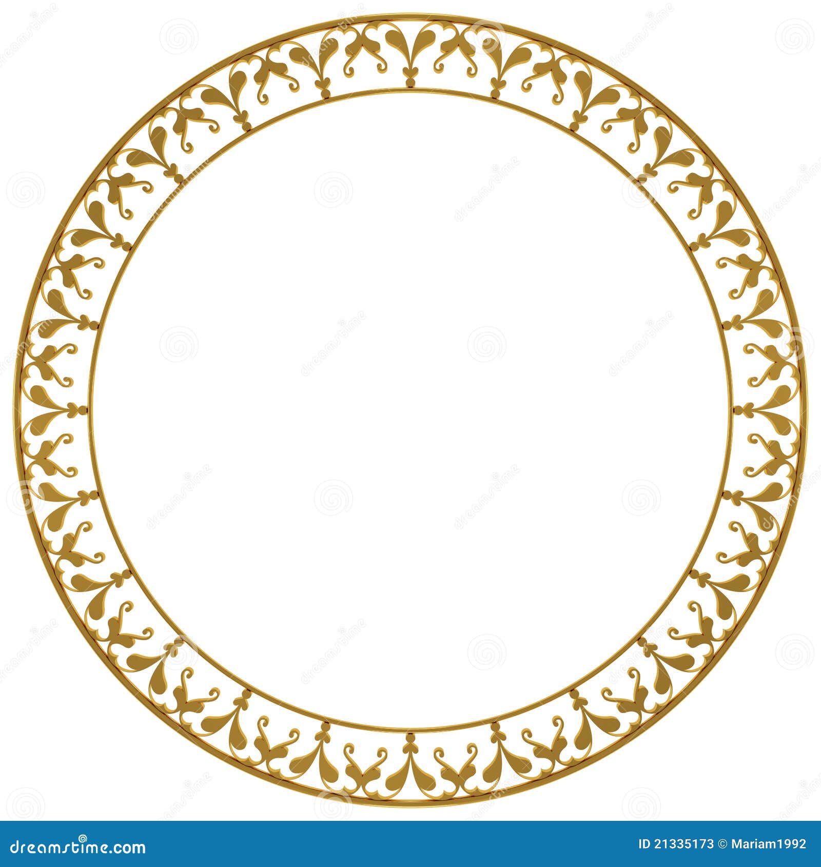 Frame redondo ilustração stock. Ilustração de borda, margem - 21335173