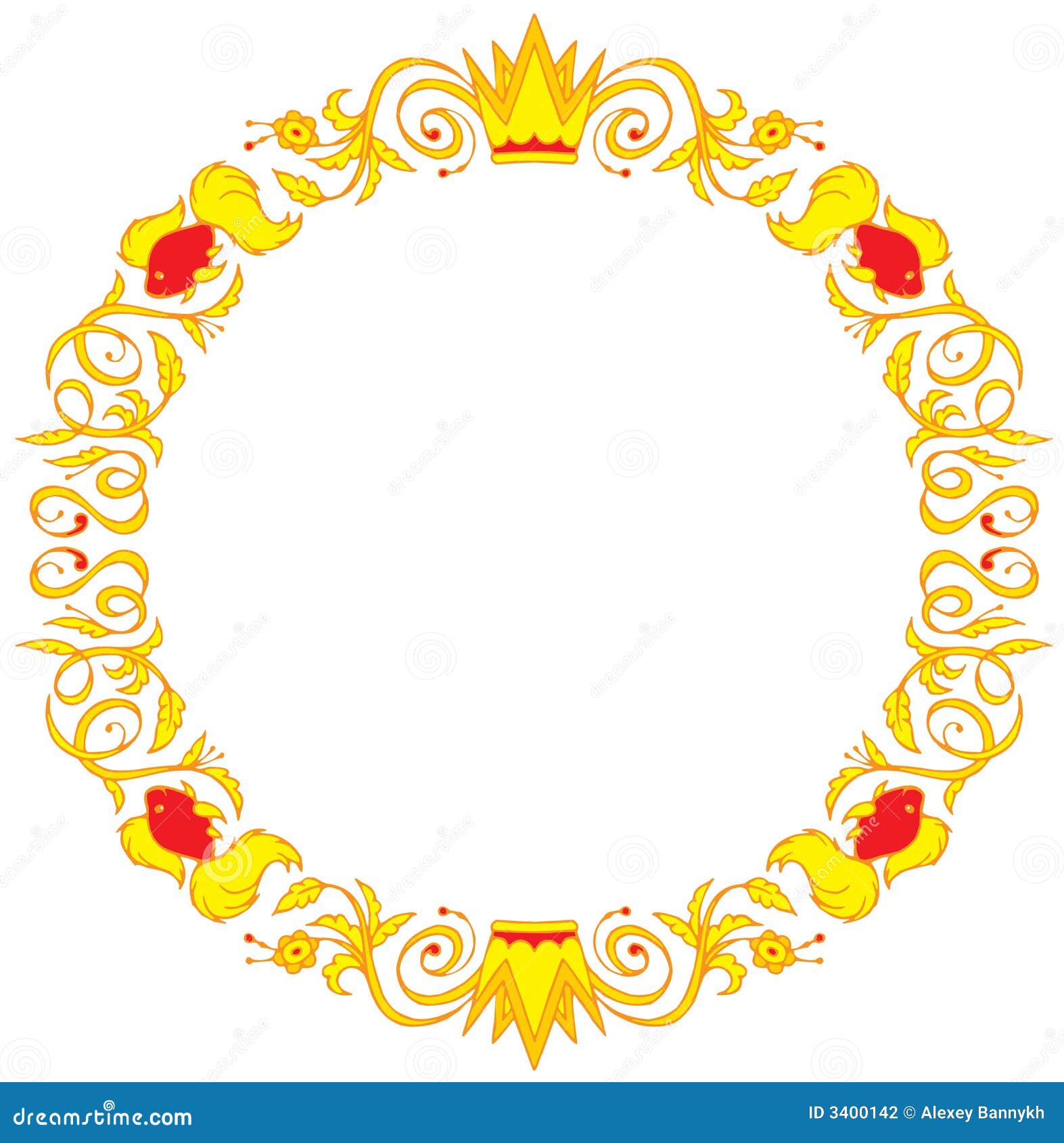 Frame redondo ilustração do vetor. Ilustração de desenho - 3400142