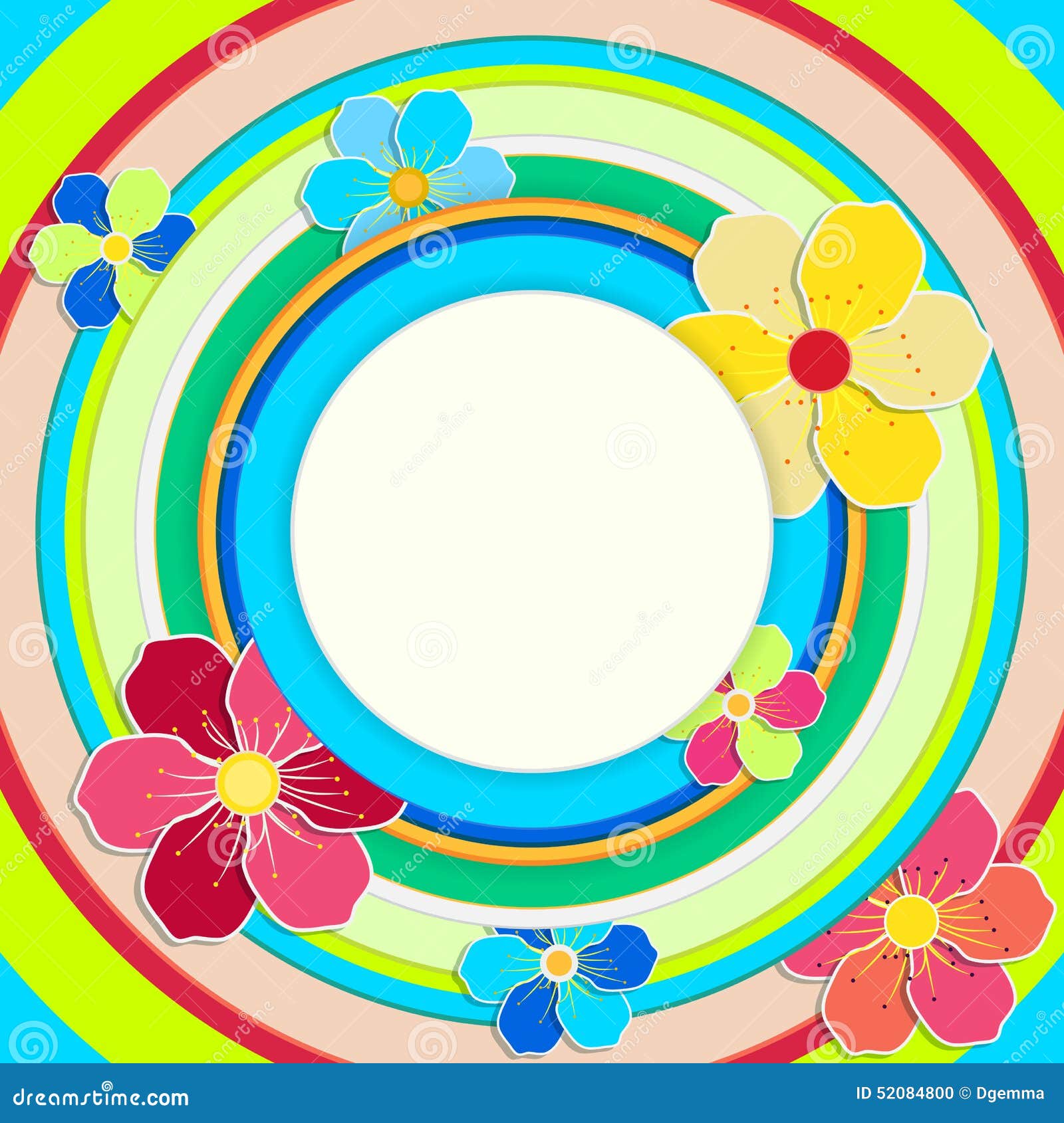 Frame redondo brilhante ilustração do vetor. Ilustração de vetor - 52084800