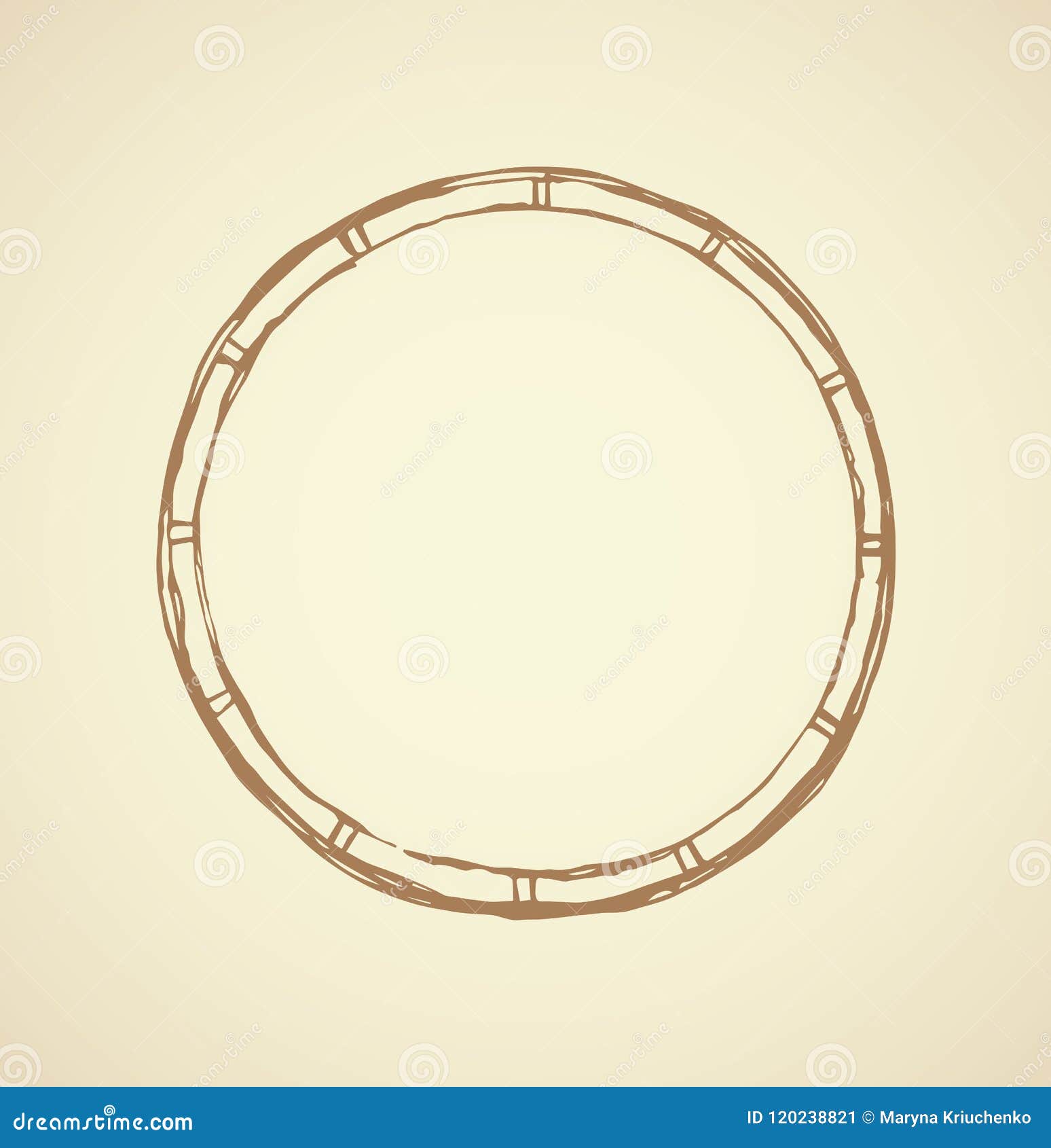 Frame Redondo Desenho Do Vetor Ilustração do Vetor - Ilustração de ...