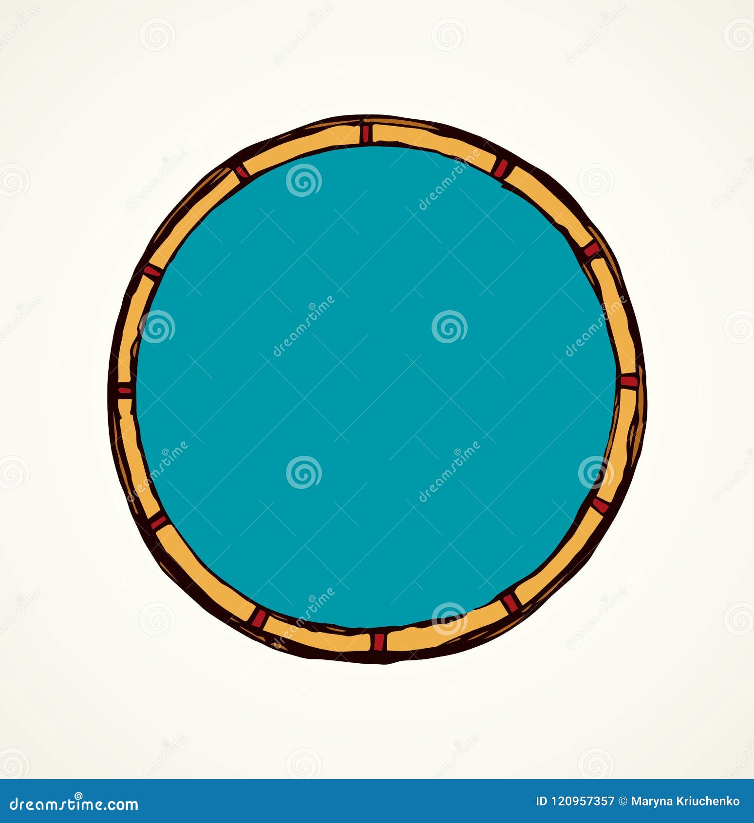 Frame Redondo Desenho Do Vetor Ilustração do Vetor - Ilustração de ...