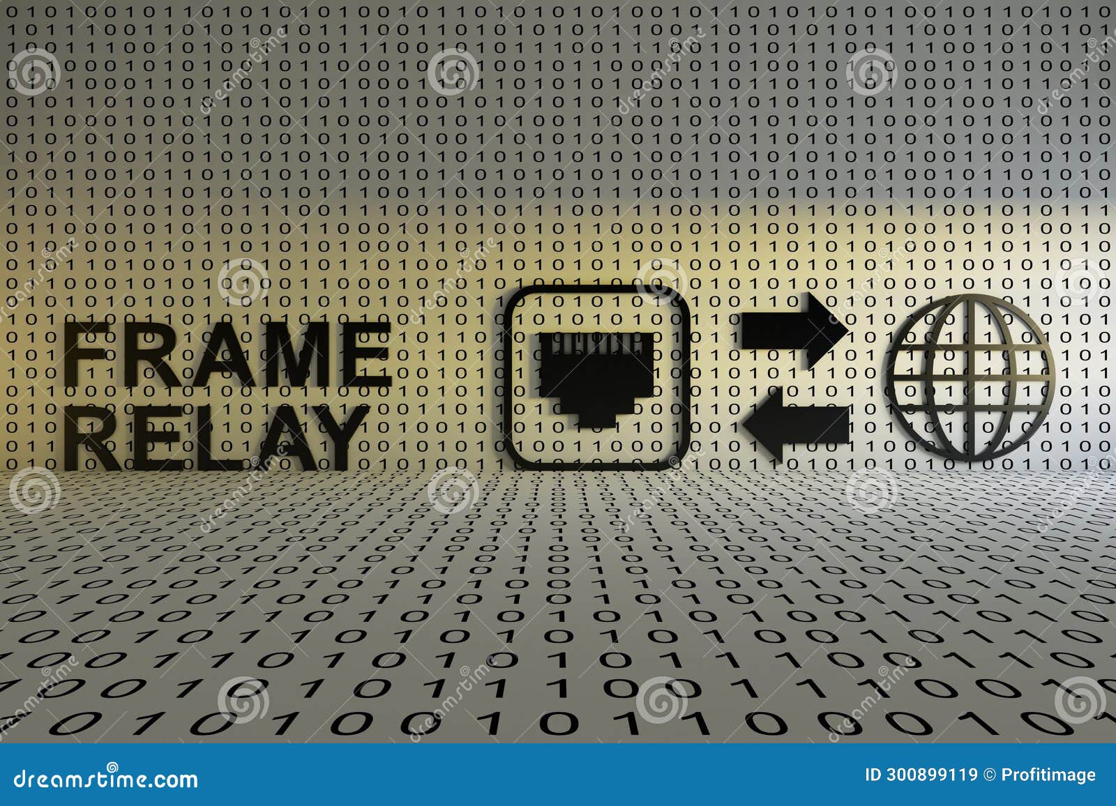 FRAME RELAY Concept Text Sunlight 3D Stock Illustration - Illustration ...