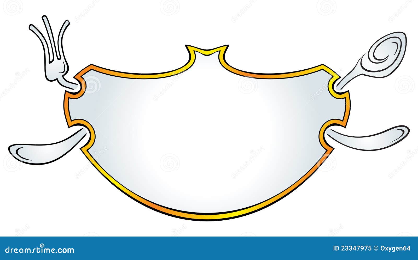 Frame for restaurant stock vector. Illustration of domestic - 23347975