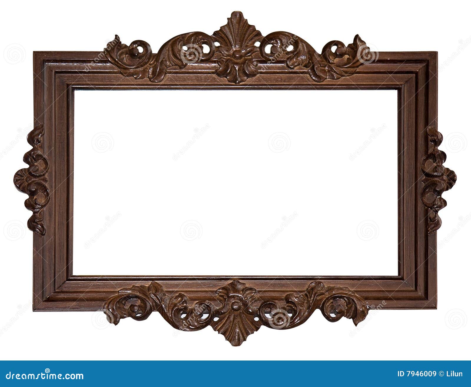 Frame retro stock image. Image of decoration, isolated - 7946009