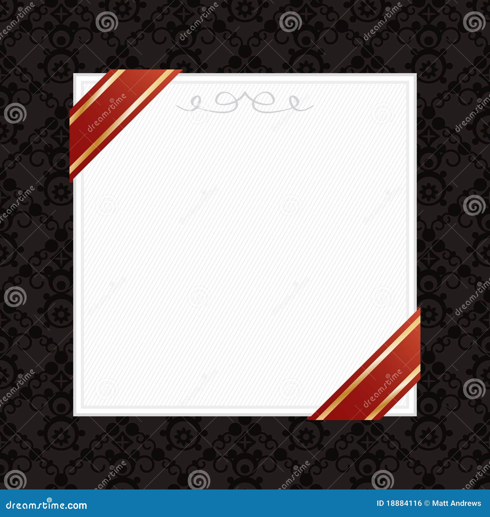 Frame with ribbons stock vector. Illustration of copy - 18884116