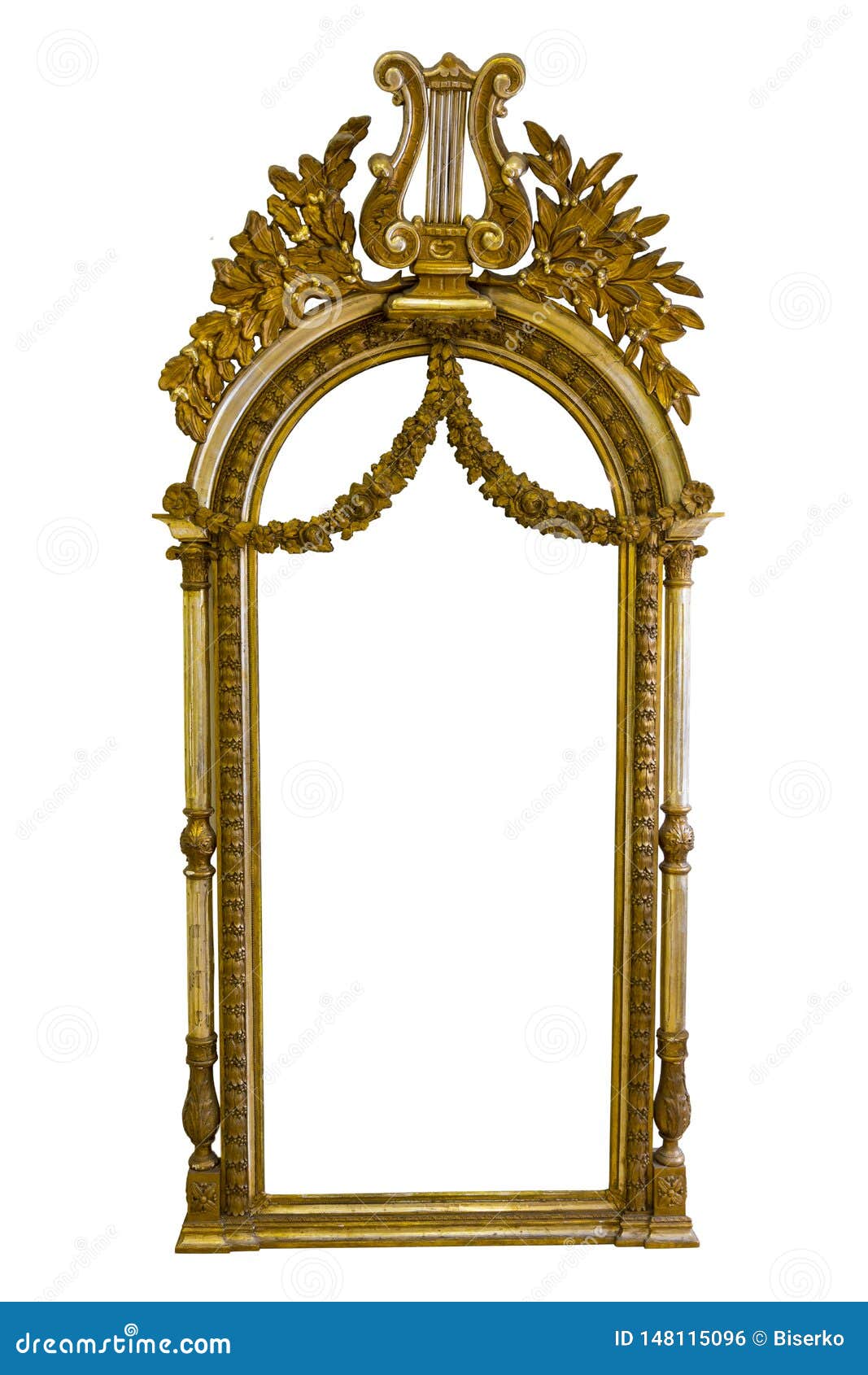 Frame with Rich Decorations Stock Photo - Image of wood, antique: 148115096