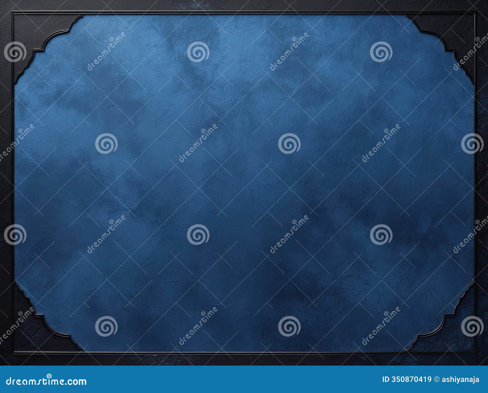 Frame Rich Solid Blue Background with a Subtle Borders Stock ...