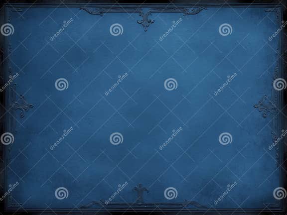 Frame Rich Solid Blue Background with a Subtle Borders Stock ...