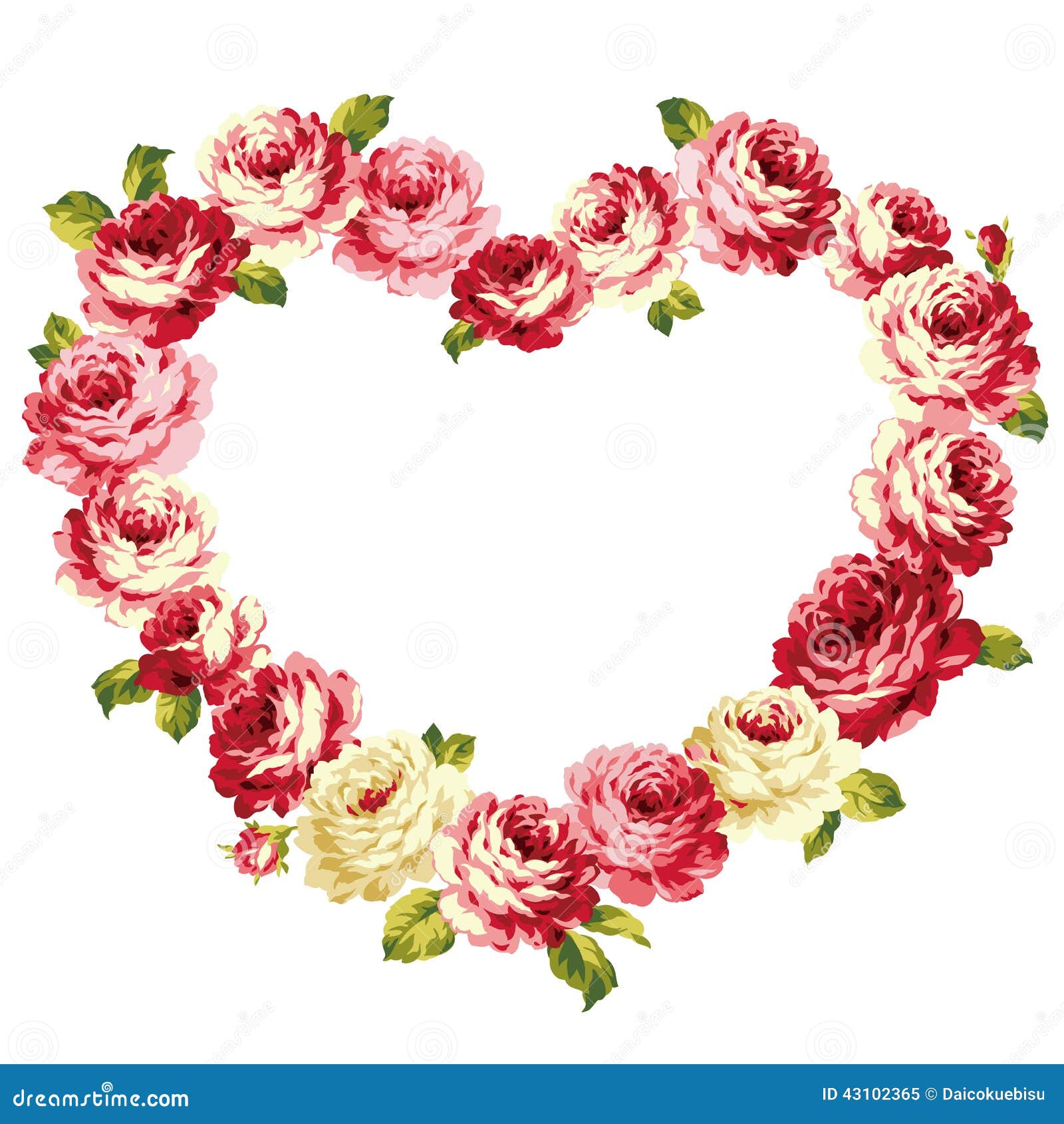 Frame Of The Rose Cartoon Vector | CartoonDealer.com #43102365